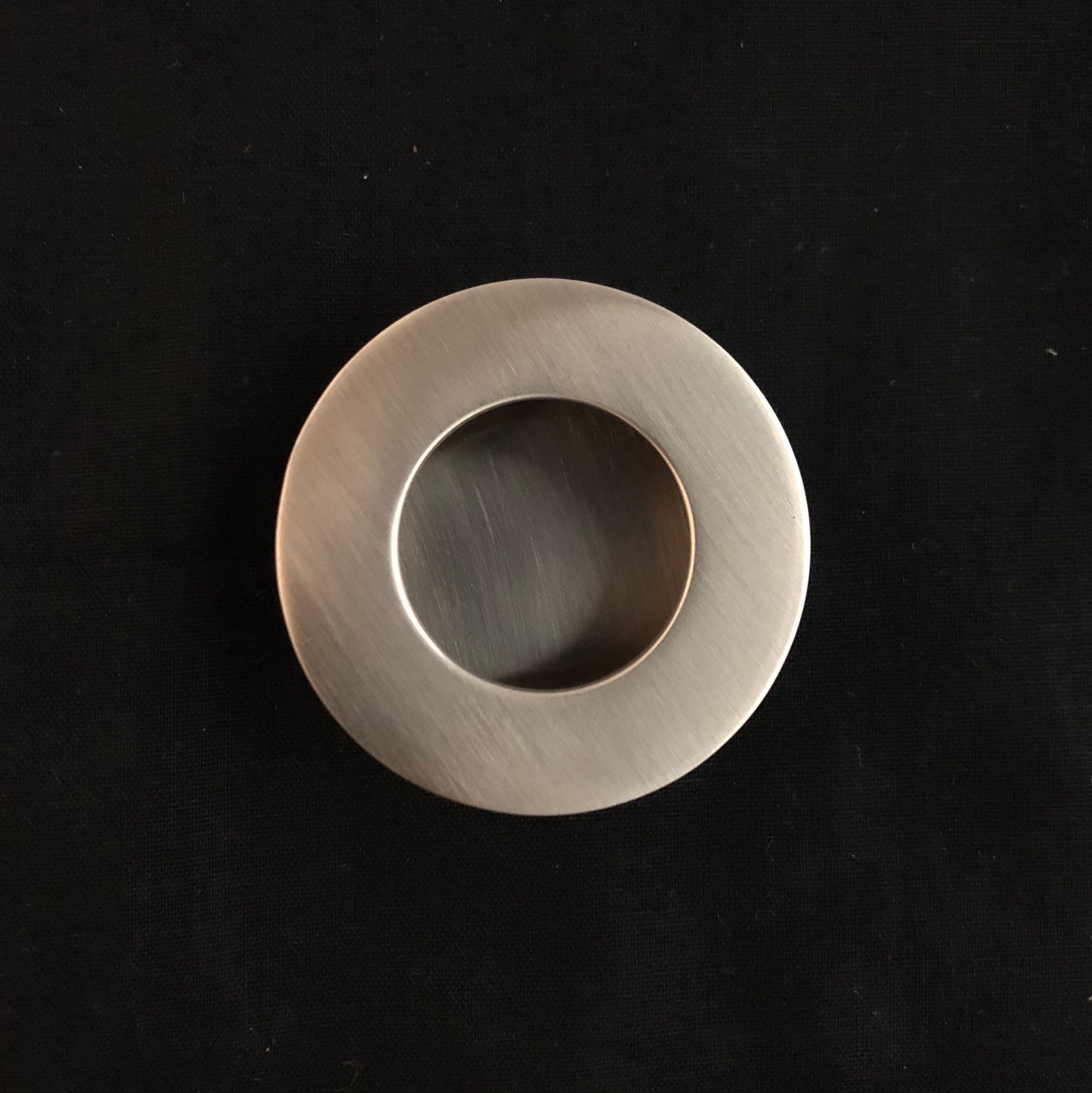 Solid Brass Round Flush Pull - Etsy
