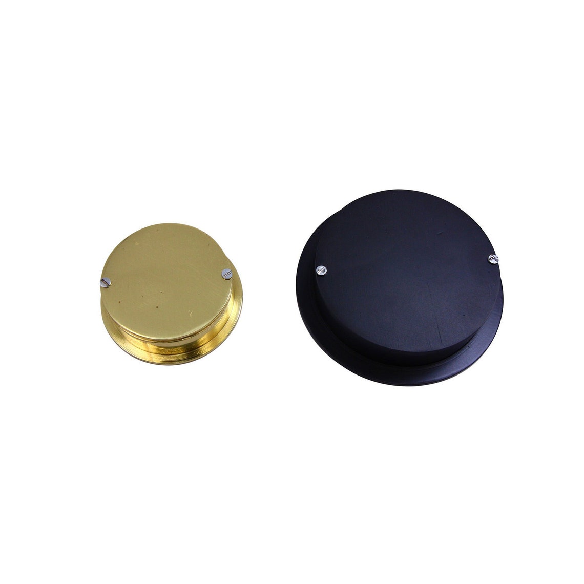 Solid Brass Round Flush Pull - Etsy