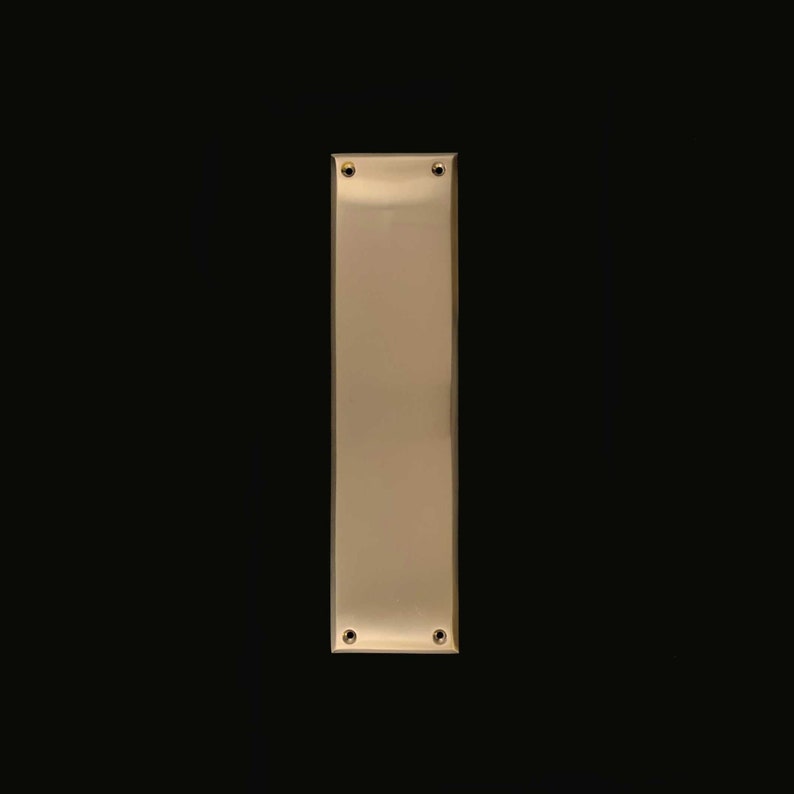 Solid Brass Beveled Edge Push Plate - Etsy