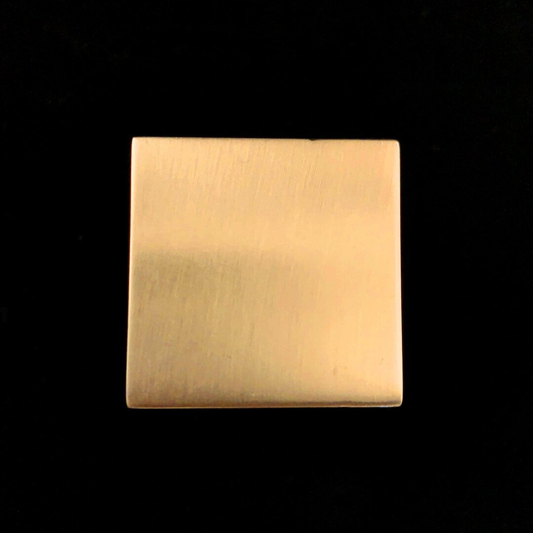 Solid Brass Cube Knob - Etsy