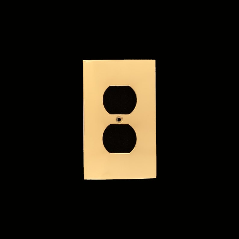 Solid Brass Outlet Wall Plate - Etsy