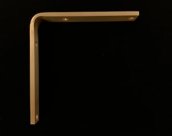 Solid Brass Square Shelf Bracket | Etsy
