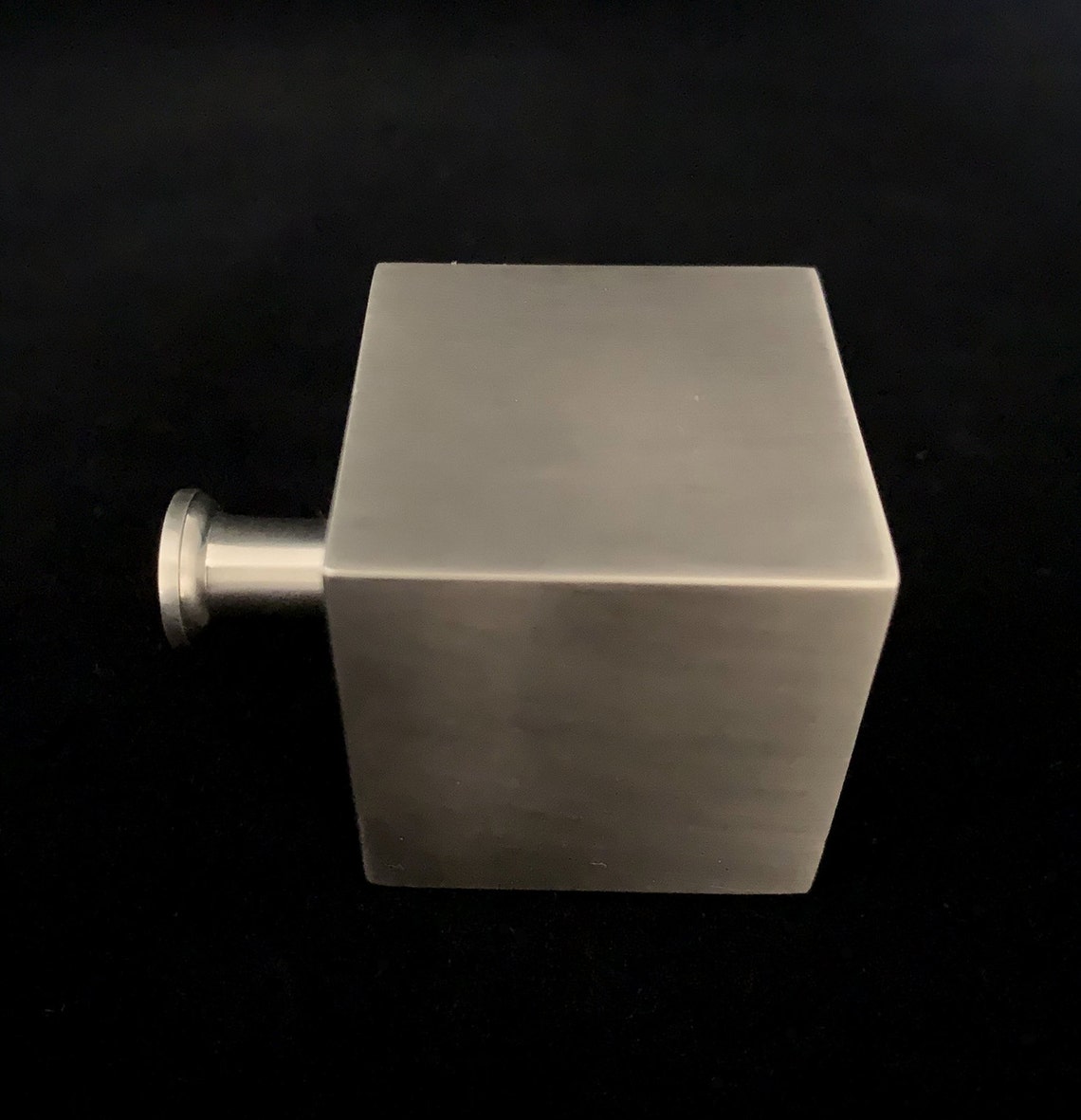 Solid Brass Cube Knob - Etsy