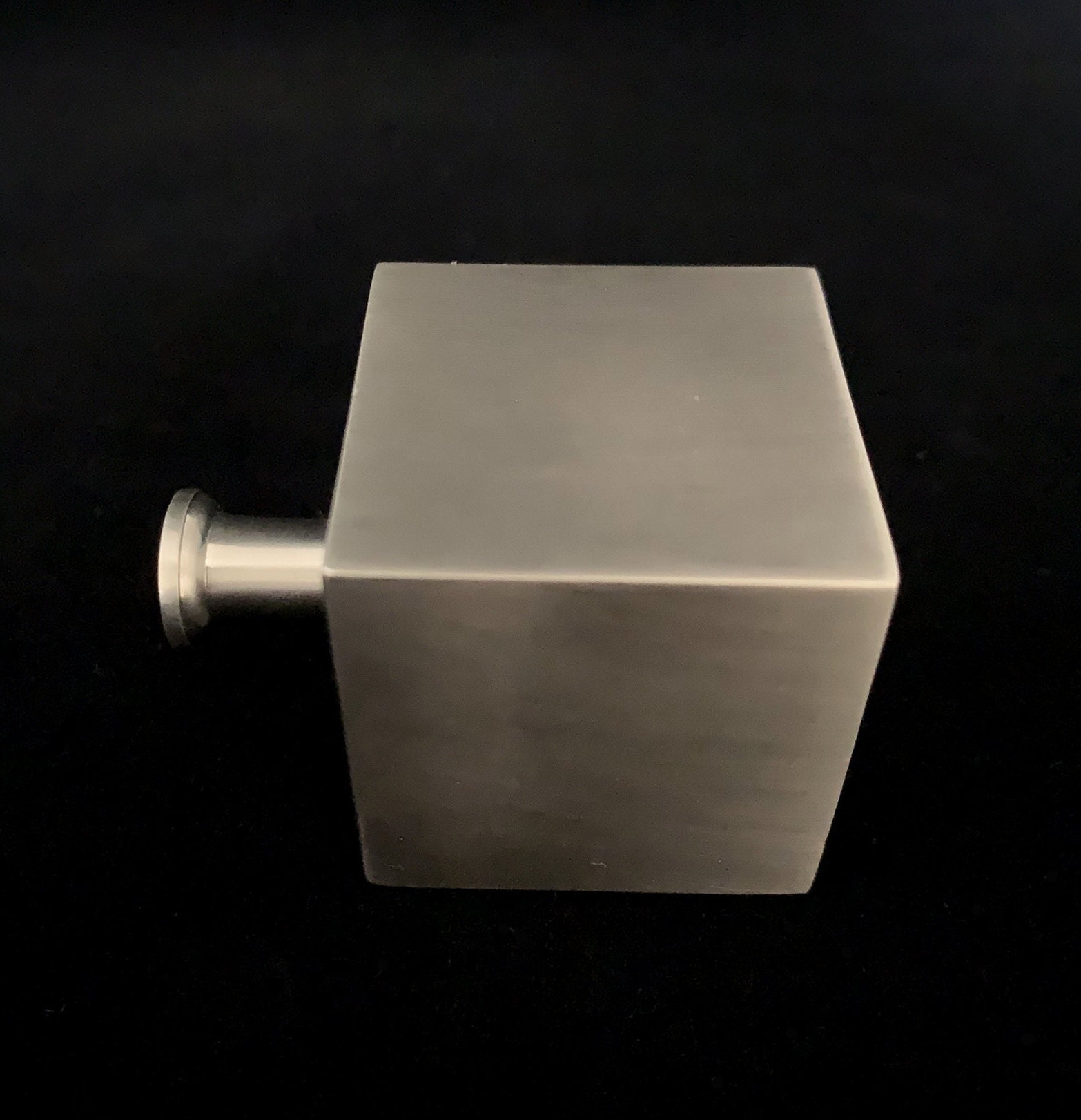 Solid Brass Cube Knob - Etsy
