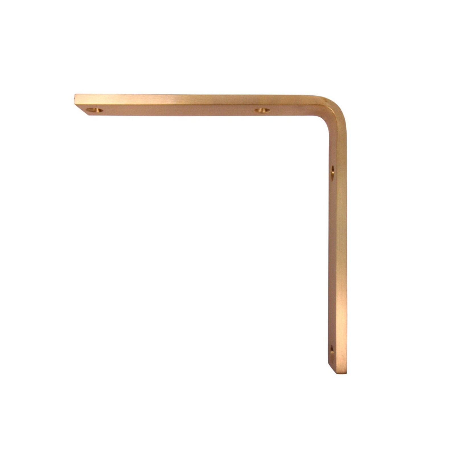 Solid Brass Plain Shelf Bracket - Etsy