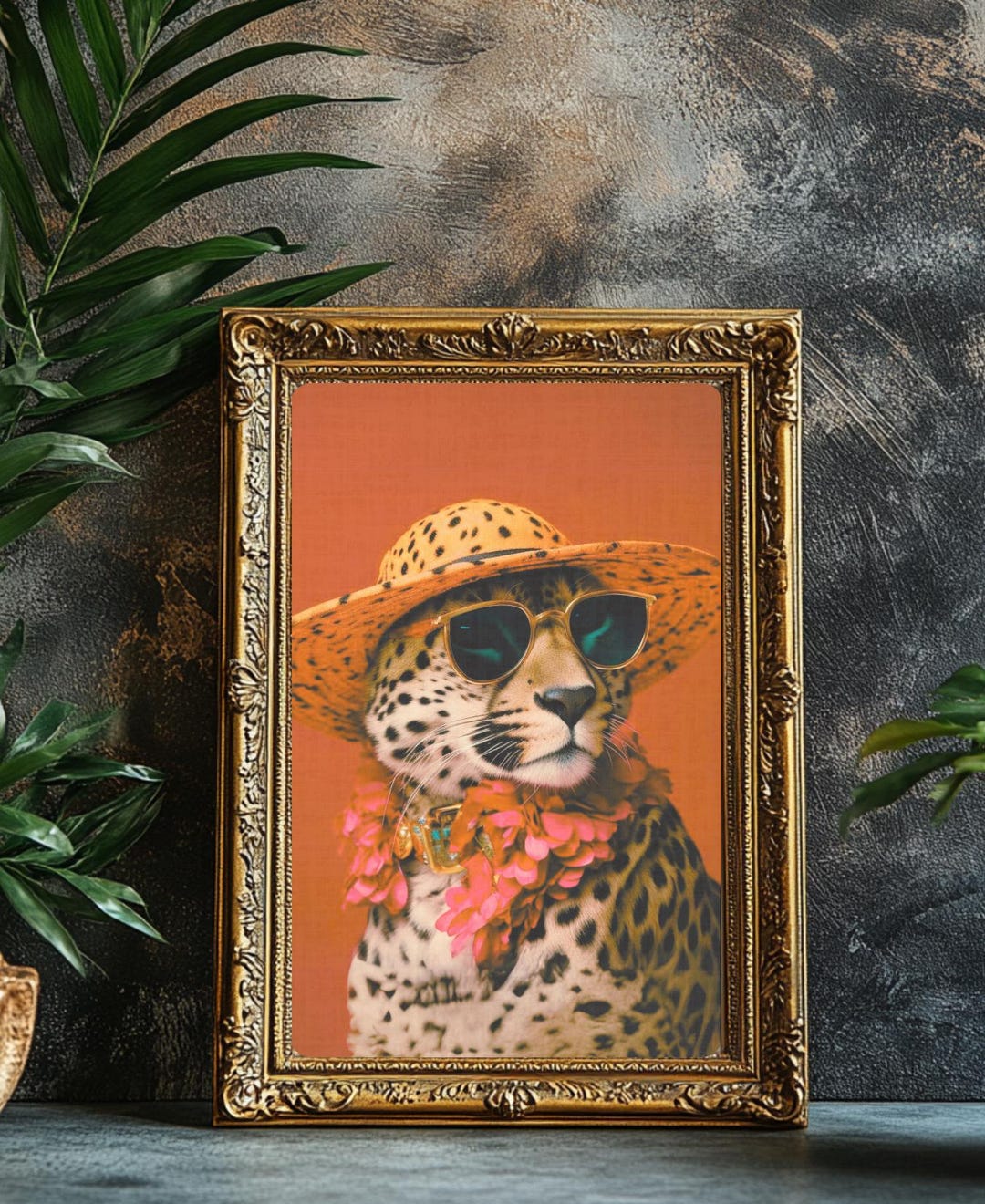 TABITHA the Leopard Regal Portrait | Custom Pet Artwork | Personalized ...
