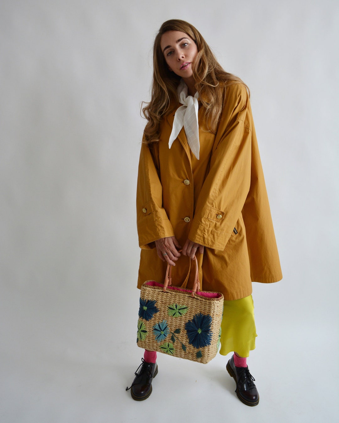 Mustard Royal Comfort Coat A Line Vintage Coat British Oversized Coat ...