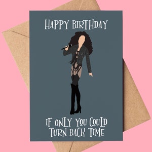 Cher Birthday Card | Personalised | Birthday Greeting Card | Cher Fan ...
