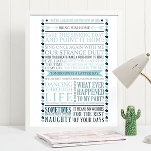 Theatre West End Musical Broadway Quote Art Print Poster - Motivational ...
