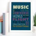 Music Gives Soul to the Universe Quote Art Poster Print - Etsy UK