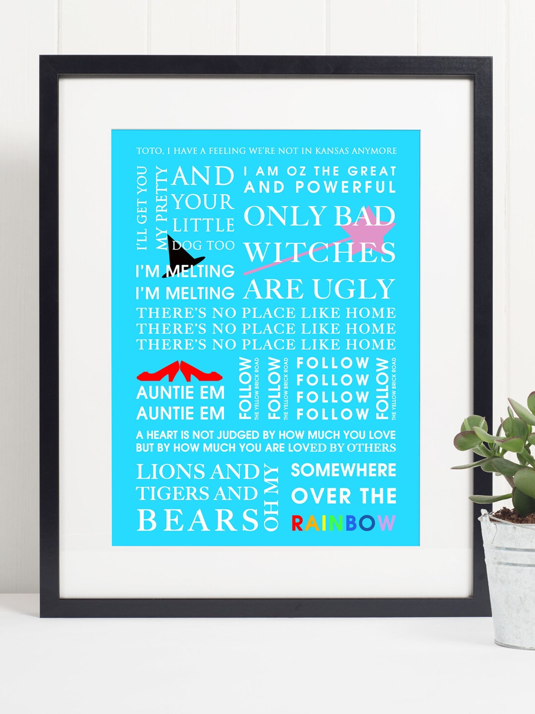 Wizard of Oz - Inspirational, Motivational Quote Art Print Poster Wall ...