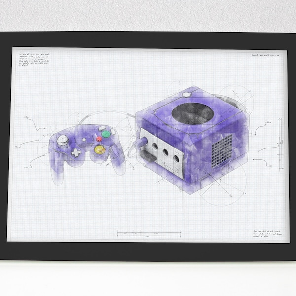Gamecube Blueprints - Etsy
