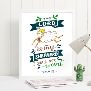 Psalm 23 the Lord is My Shepherd, Bible Scripture, Religion, Christian ...