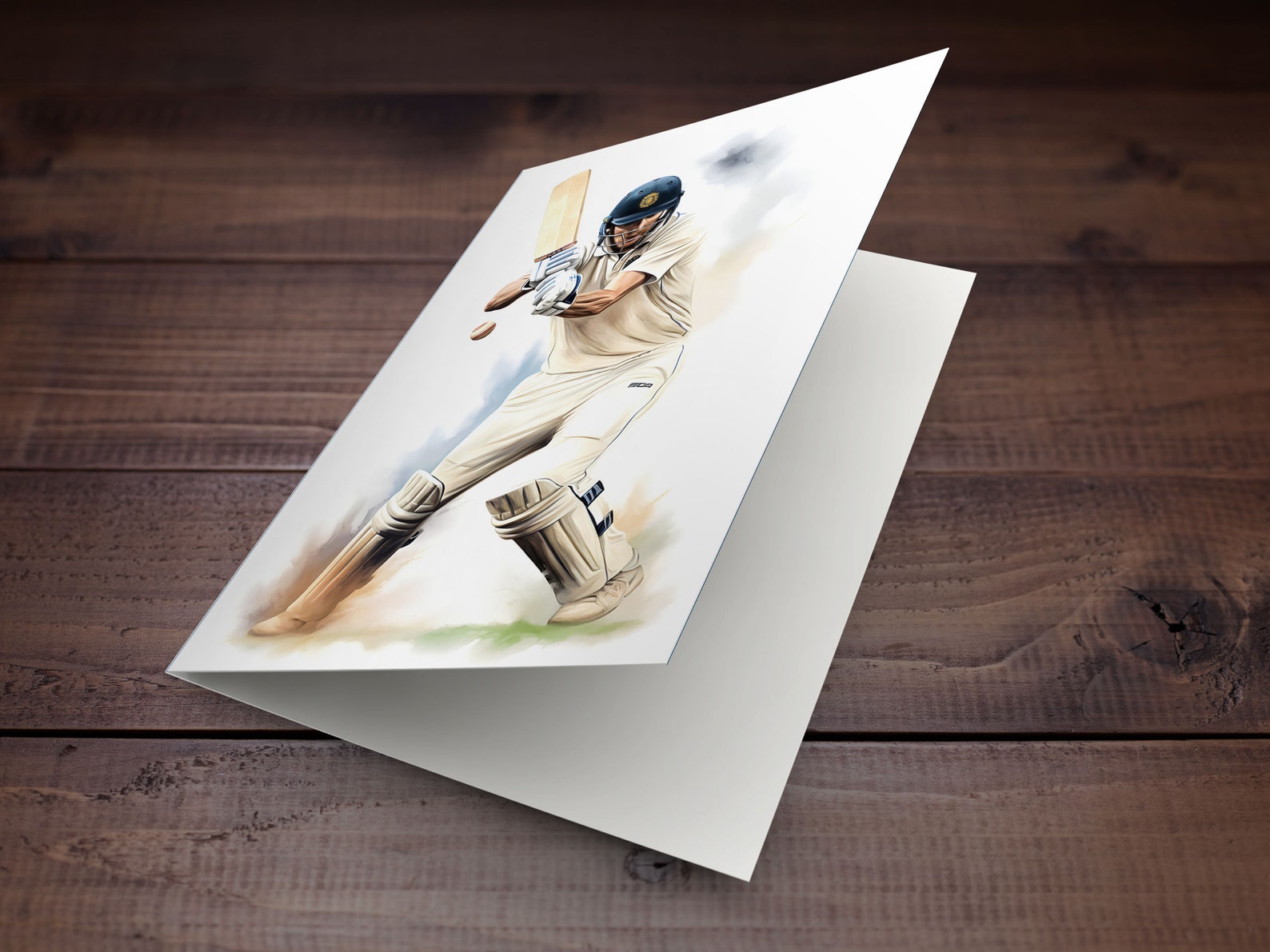 Cricket Player | Male Cricketer | Greeting Card | Splatter Art ...
