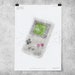 Gameboy Concept Sketch - Nintendo Art Poster Print Portrait - Retro ...