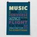 Music Gives Soul to the Universe Quote Art Poster Print - Etsy UK