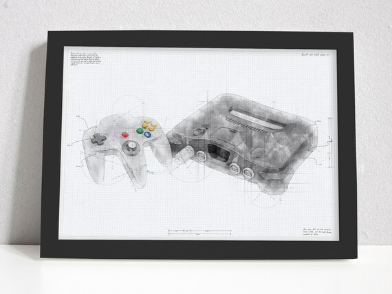 Nintendo Game Pencil Drawings