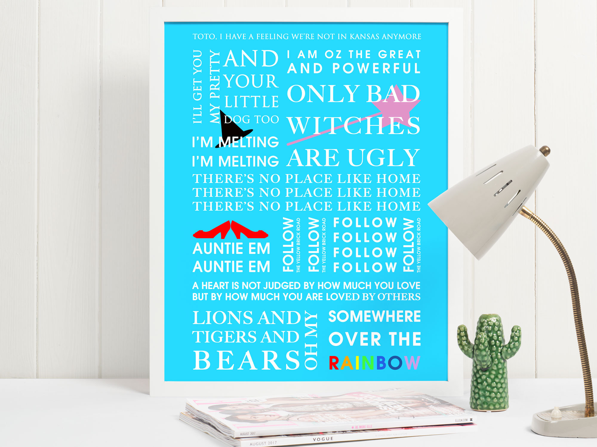 Wizard of Oz - Inspirational, Motivational Quote Art Print Poster Wall ...