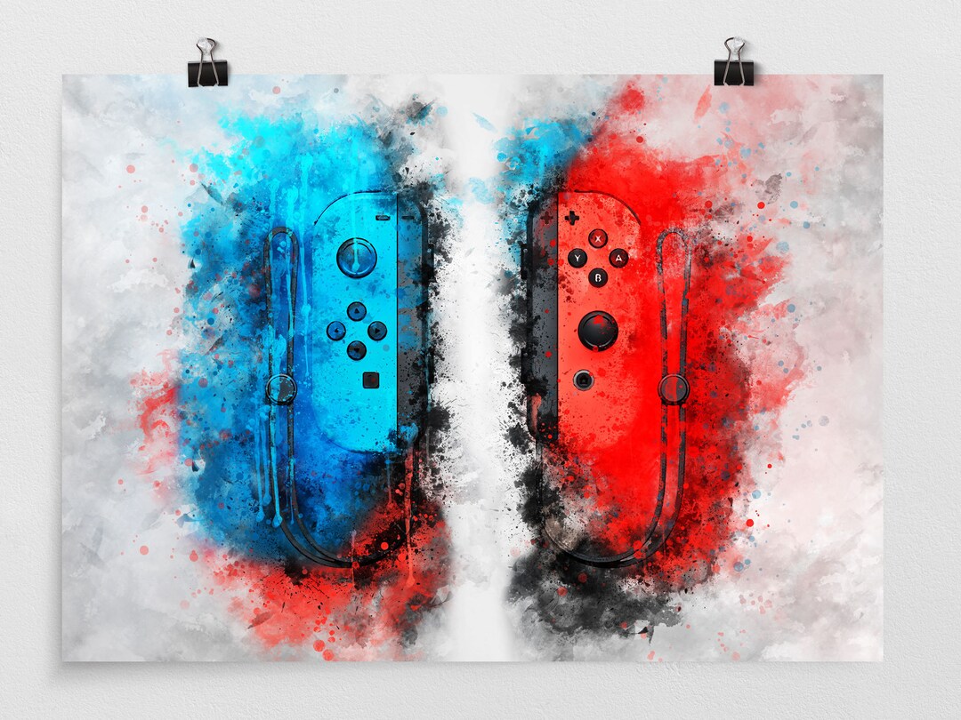 Switch Games Controller - Wall Art - Games Room - Gaming Poster - Print ...
