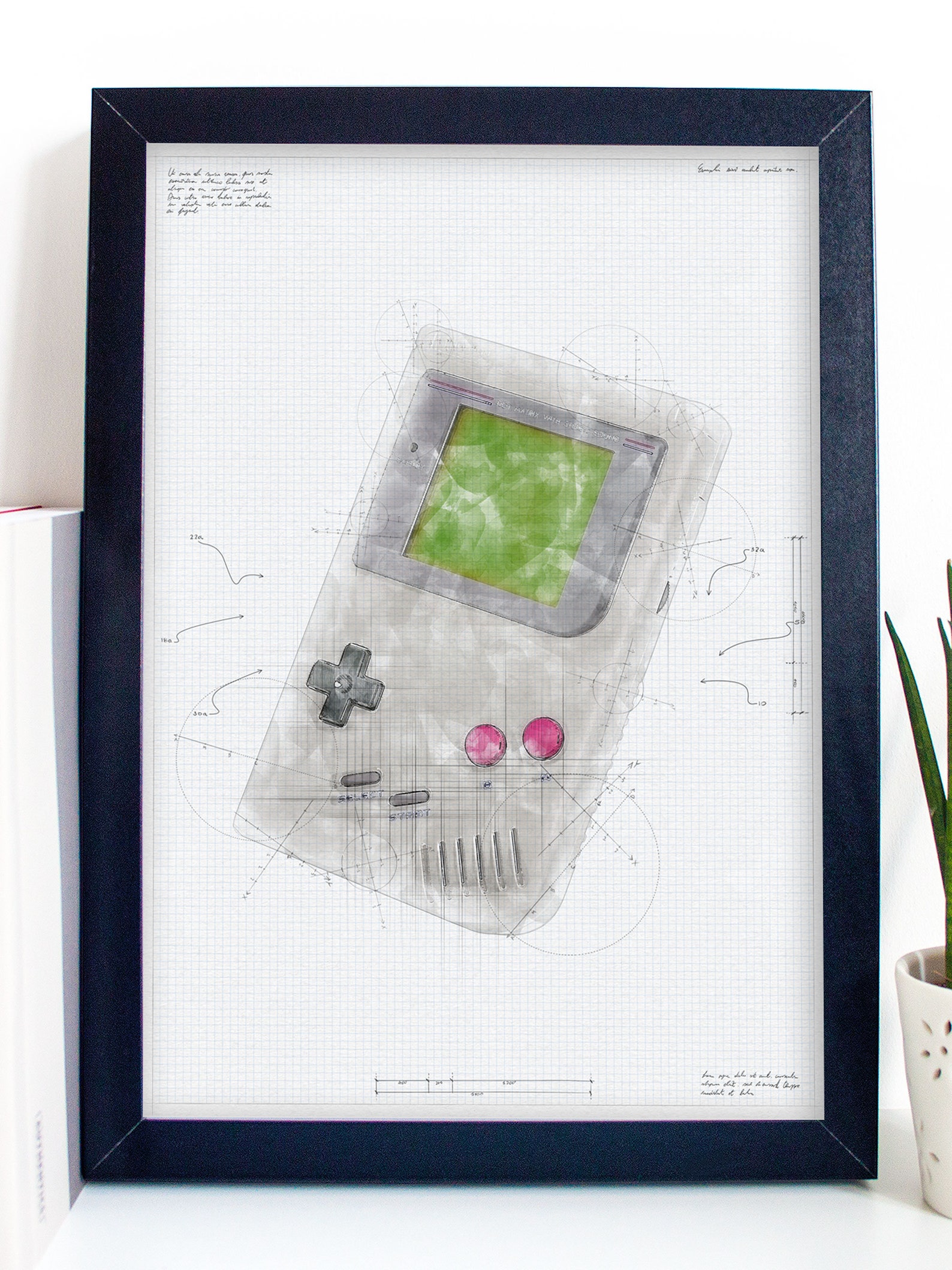 Gameboy Concept Sketch Nintendo Art Poster Print Portrait - Etsy UK