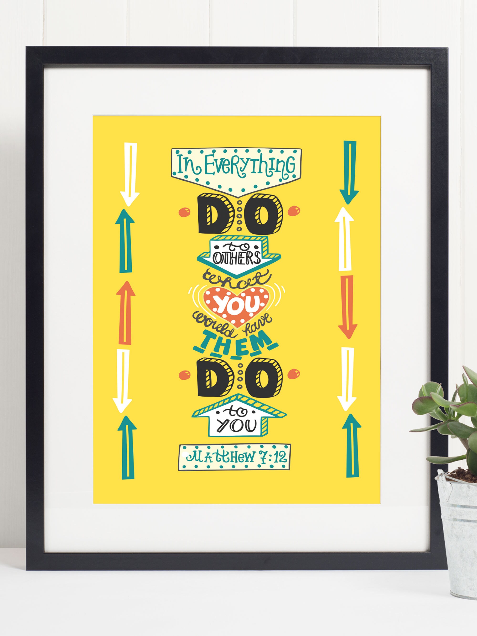 Matthew 7:12 Do Unto Others Bible Scripture Religion | Etsy