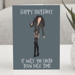 Cher Birthday Card | Personalised | Birthday Greeting Card | Cher Fan ...