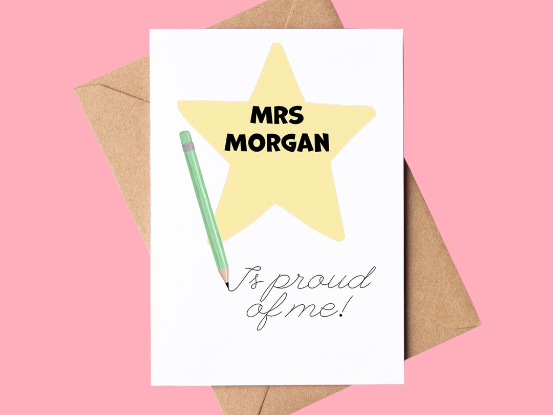 Personalised Cards for Teachers | Teacher Pupil Cards | Greetings Cards ...