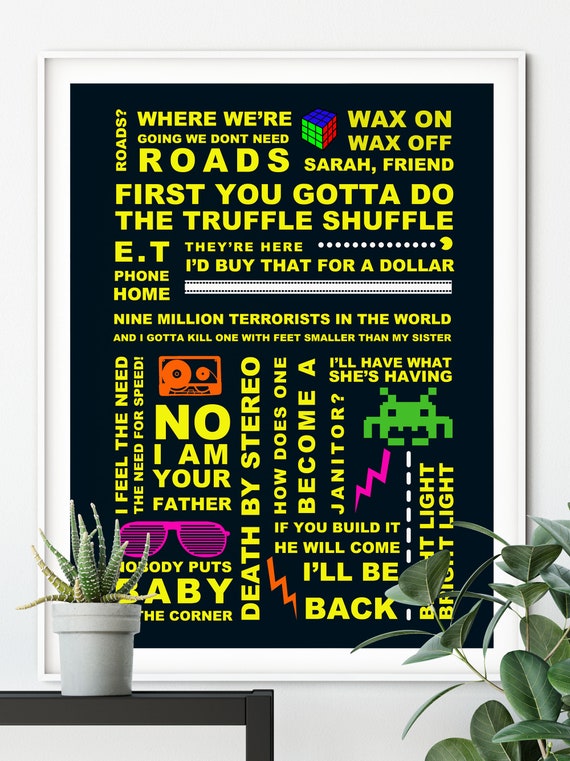 Famous Movie Quotes Poster