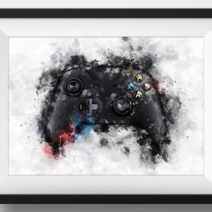 Games Controller - Wall Art - Games Room - Gaming Poster - Print - Xbox ...