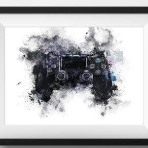 Games Controller Wall Art Games Room Gaming Poster Print Playstation ...