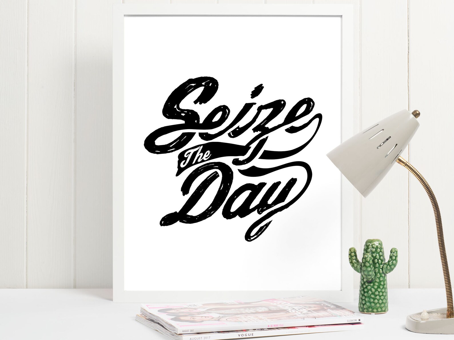 Seize the Day Quote Art Print Poster Inspirational - Etsy