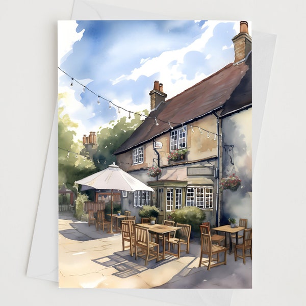 English Countryside Birthday Card - Etsy UK