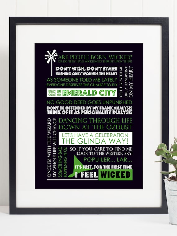 Wicked The Musical Quotes