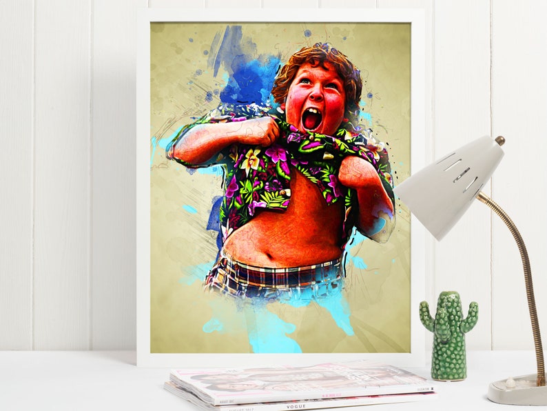 Goonies Chunk Art Poster Print Wall Art Jeff Cohen Various - Etsy