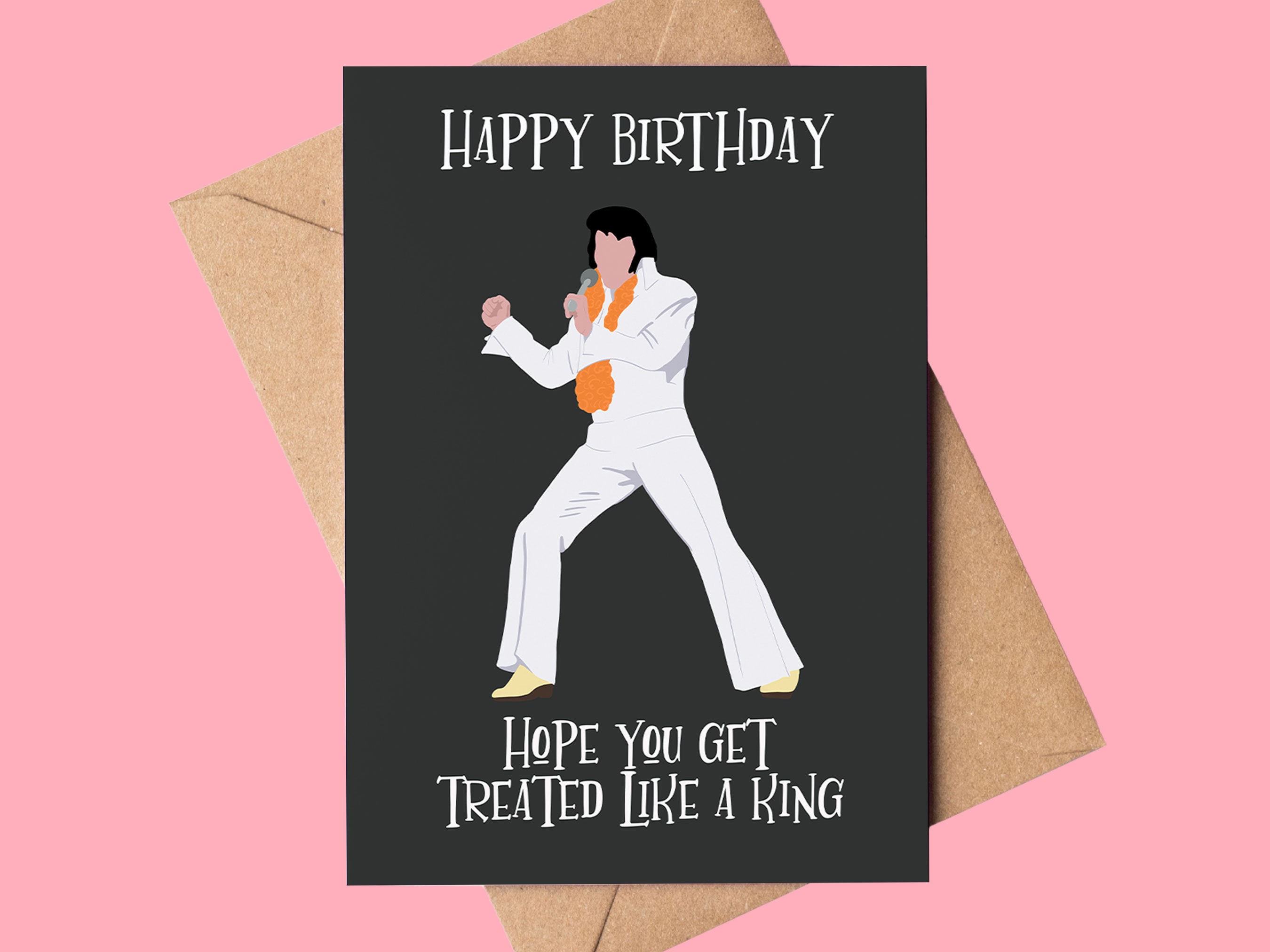 Elvis Presley Birthday Card | the King Birthday Card | Personalised ...