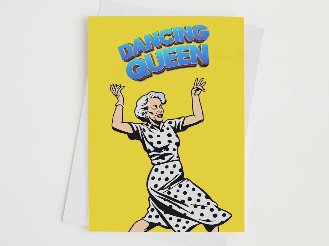 Dancing Queen Birthday Card | Bingo Lover Greeting Card | Personalized ...