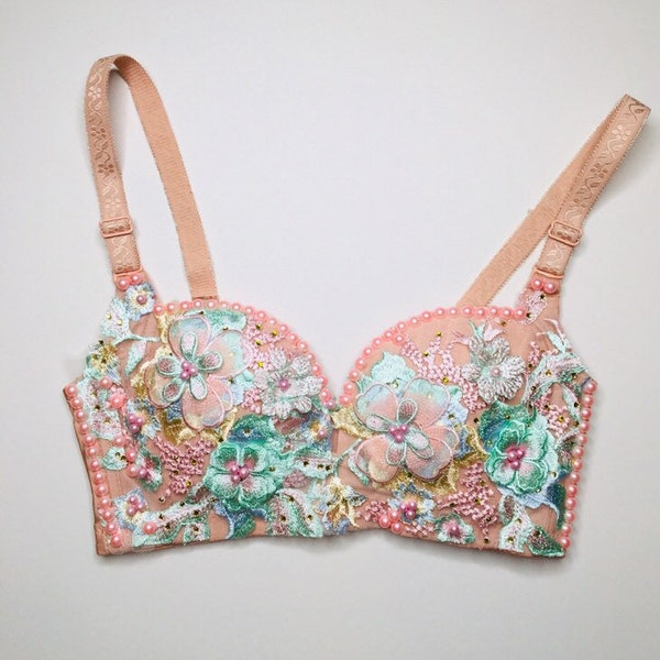 Pink Rave Bra - Etsy