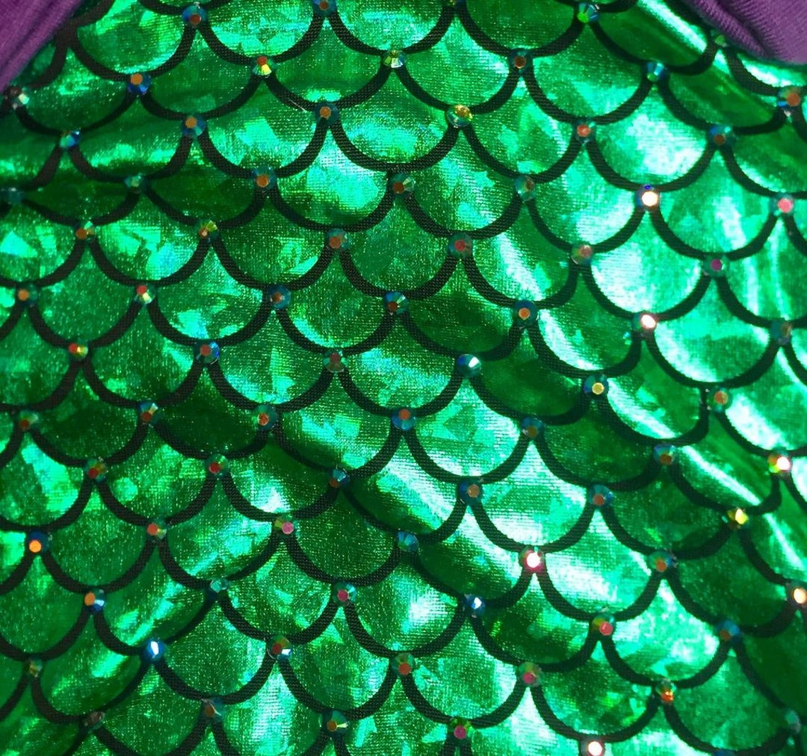 Green Baby Mermaid All-in-one Swimsuit With Mermaid Headband - Etsy