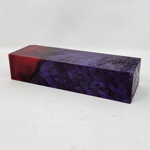 Hybrid Stabilized Purple Dyed Spalted Maple Burl With Red Alumilite ...