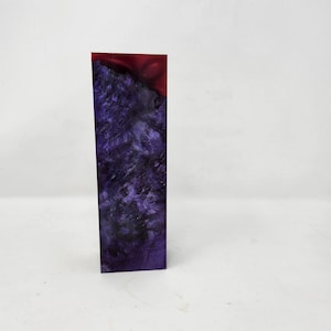 Hybrid Stabilized Purple Dyed Spalted Maple Burl With Red Alumilite ...