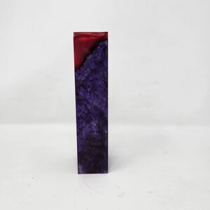 Hybrid Stabilized Purple Dyed Spalted Maple Burl With Red Alumilite ...