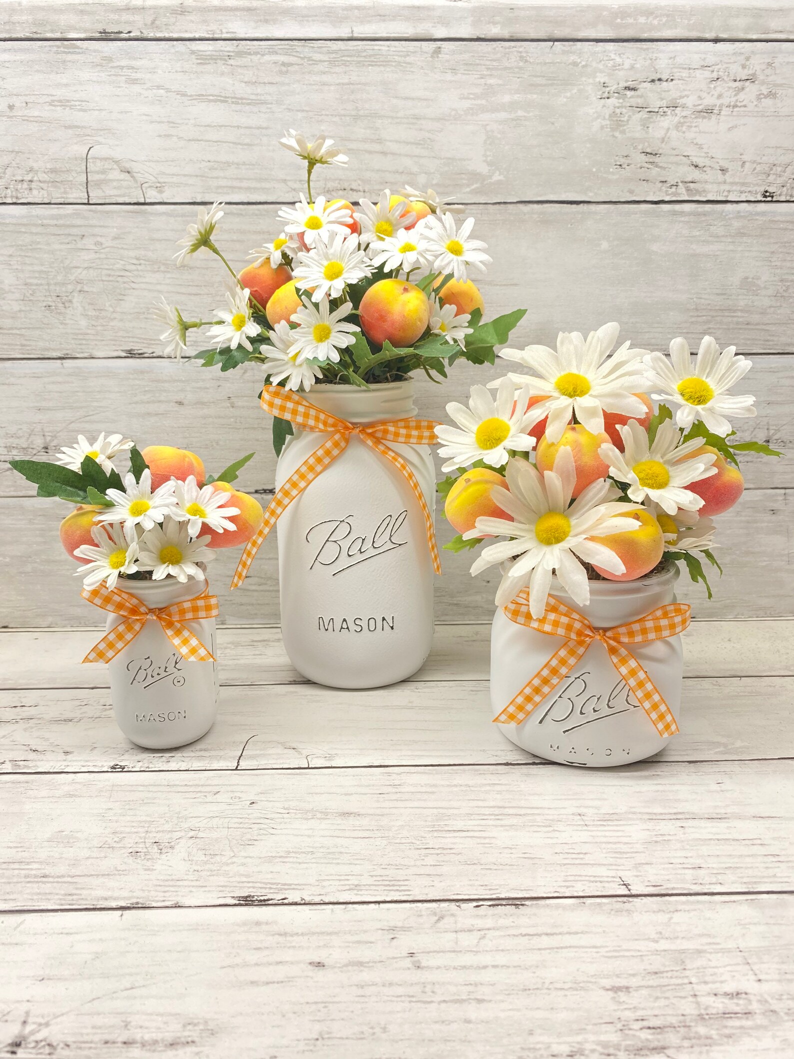 Peach Tiered Tray Decor, Peach Decor, Peach Home Decor, Peach Kitchen ...