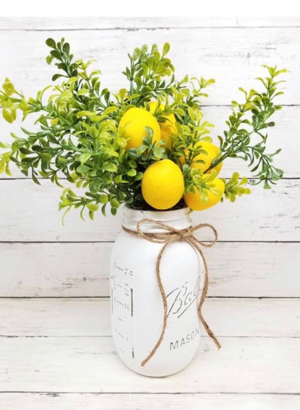 Farmhouse Centerpiece Lemon Decor Lemon Wedding Decor | Etsy