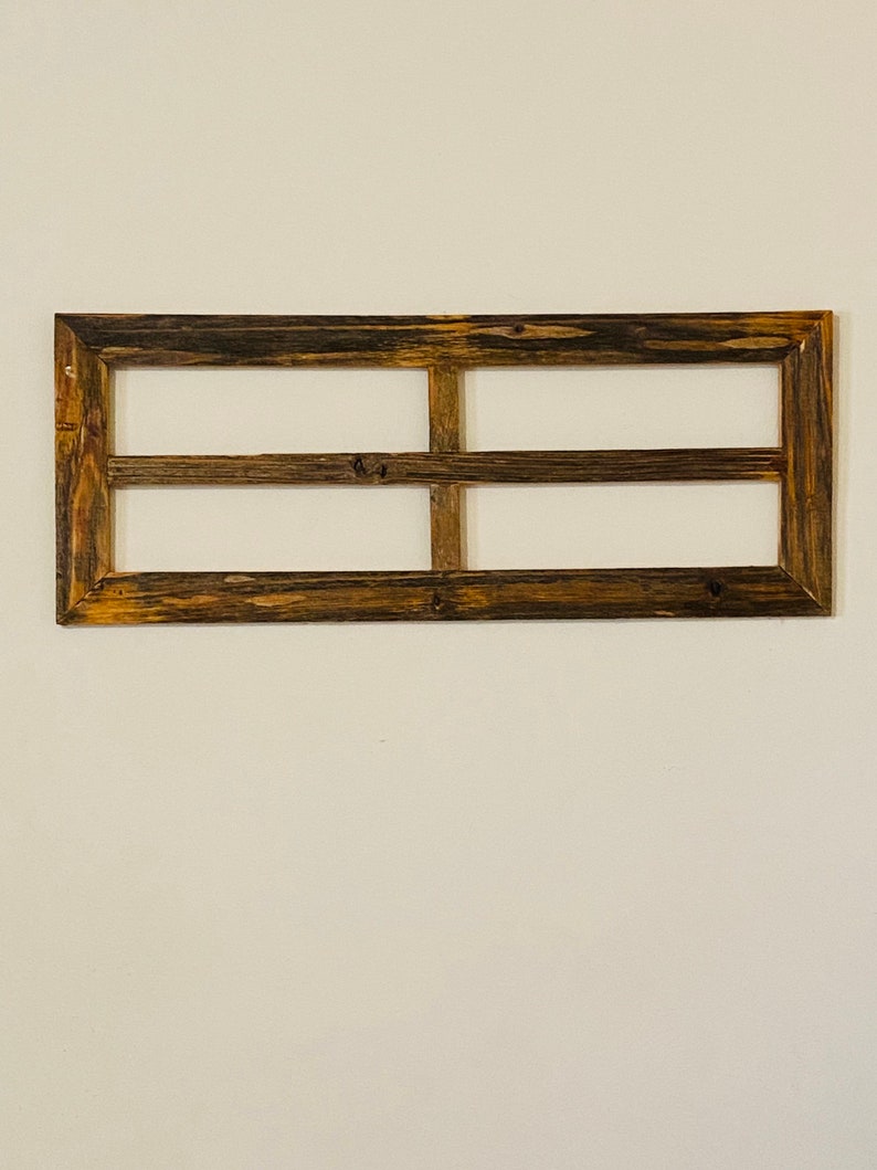 Reclaimed Wood Window Frame: Farmhouse Wall Decor - Etsy