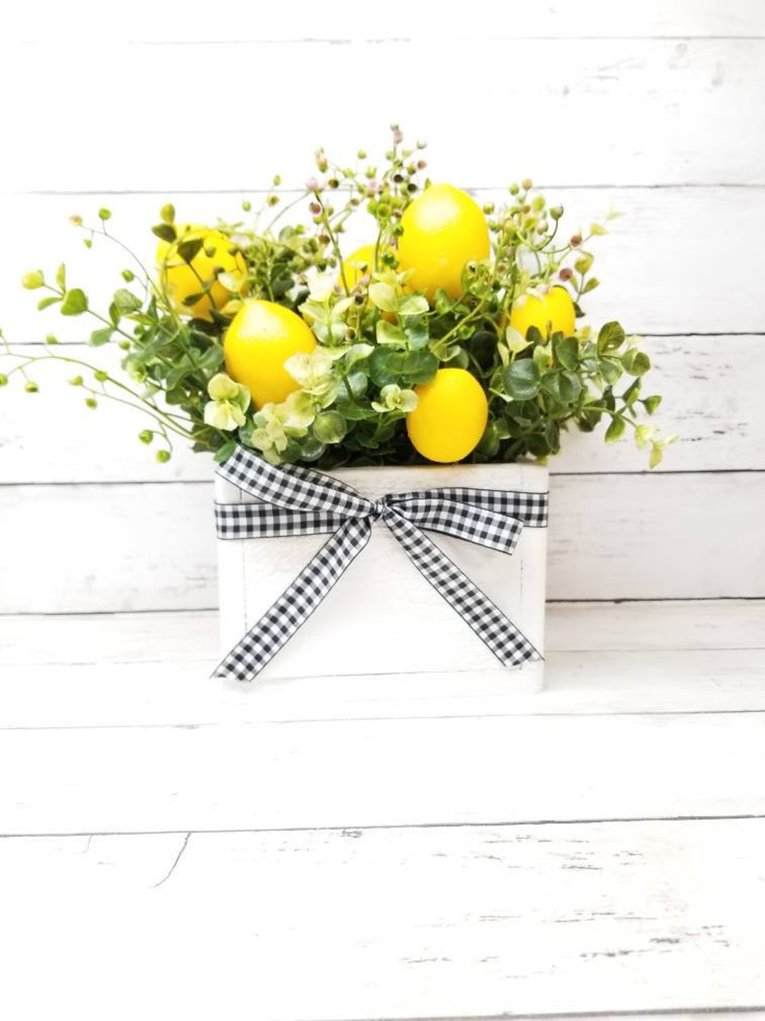 Lemon Centerpiece, Lemon Wedding Centerpiece, Lemon Kitchen Decor ...