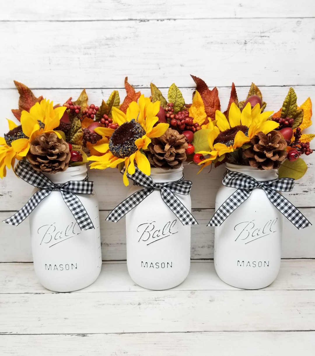Fall Centerpiece, Fall Farmhouse Decor, Fall Table Decor, Rustic Fall ...