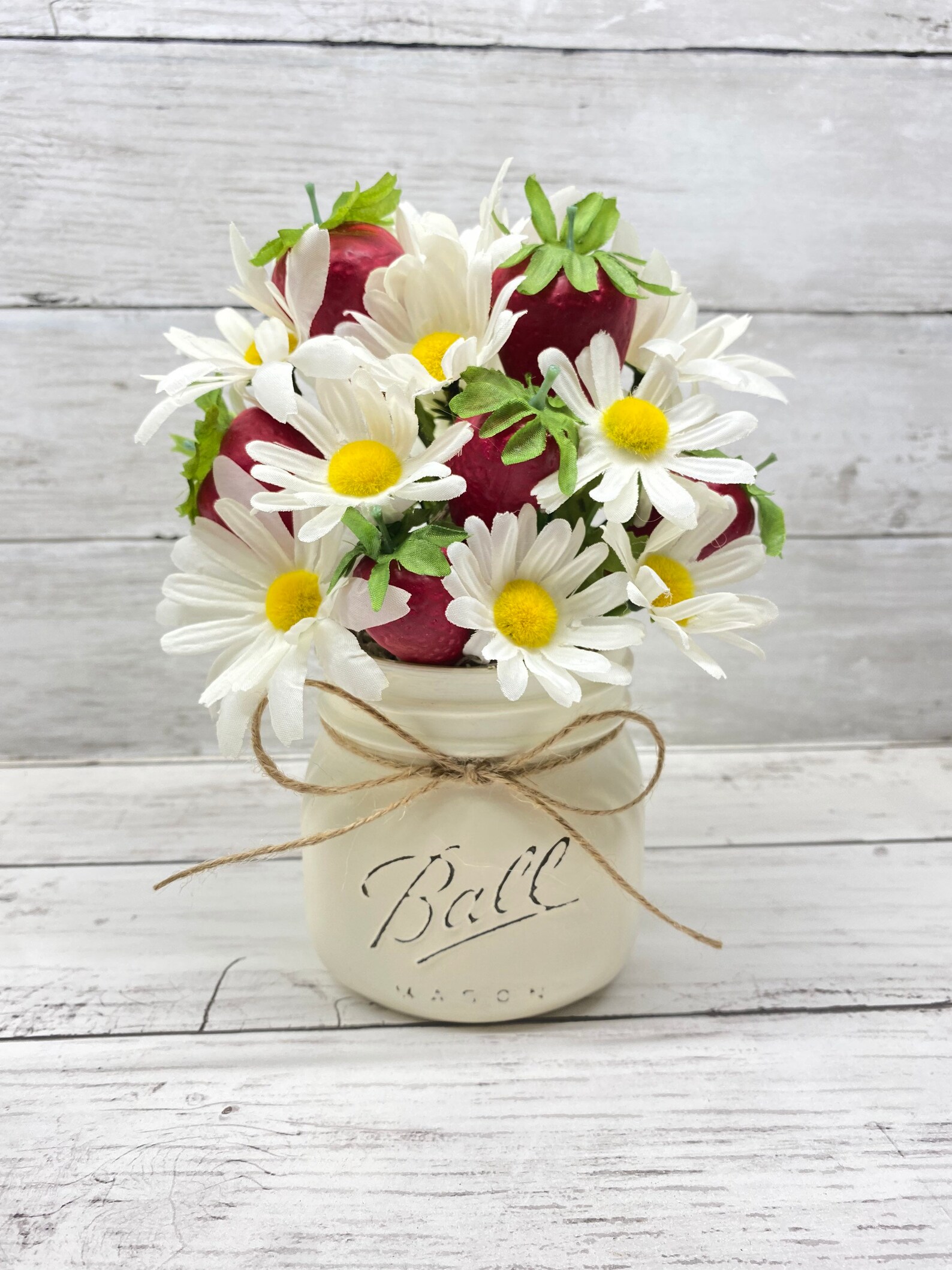 Strawberry Decor Farmhouse Centerpiece Tiered Tray Decor | Etsy