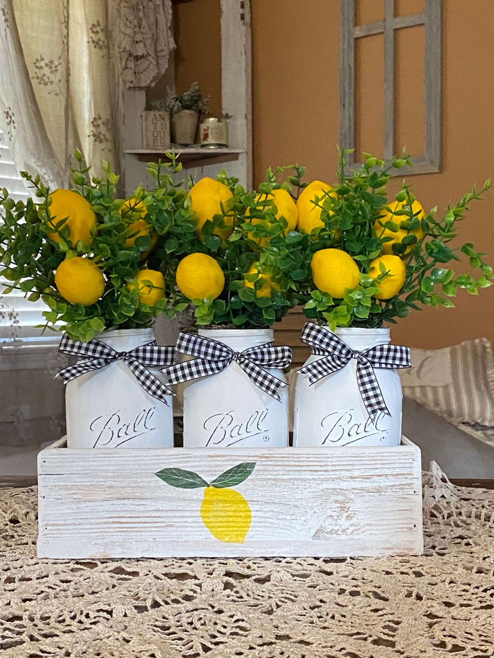 Lemon Centerpiece Lemon Kitchen Decor Lemon Bridal Shower - Etsy