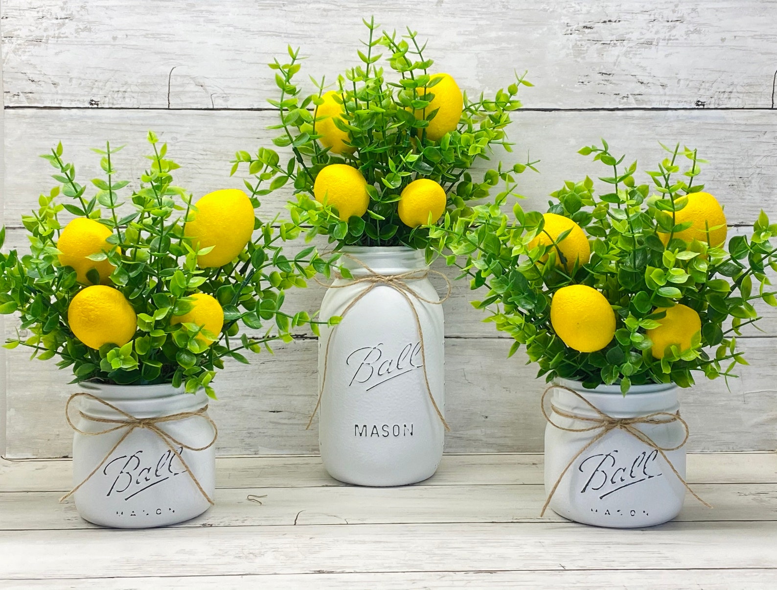 Farmhouse Centerpiece Lemon Decor Lemon Wedding Decor | Etsy