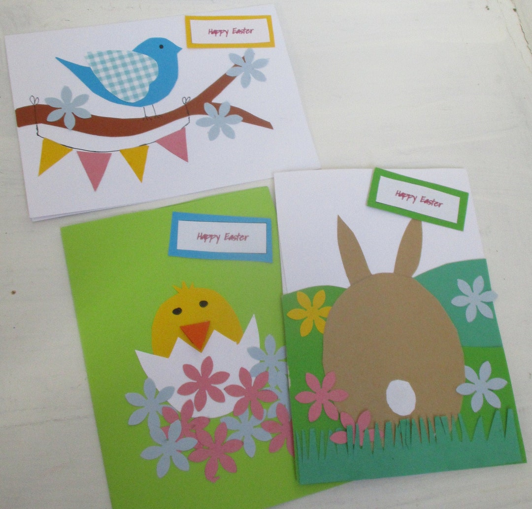 Easter Cards Craft Kit Three Designs Make Your Own Cards Childrens ...